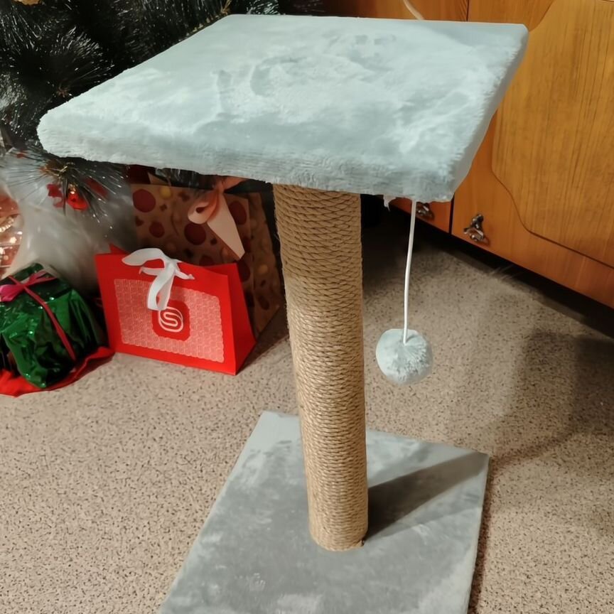 Когтеточка с лежанкой для кошек