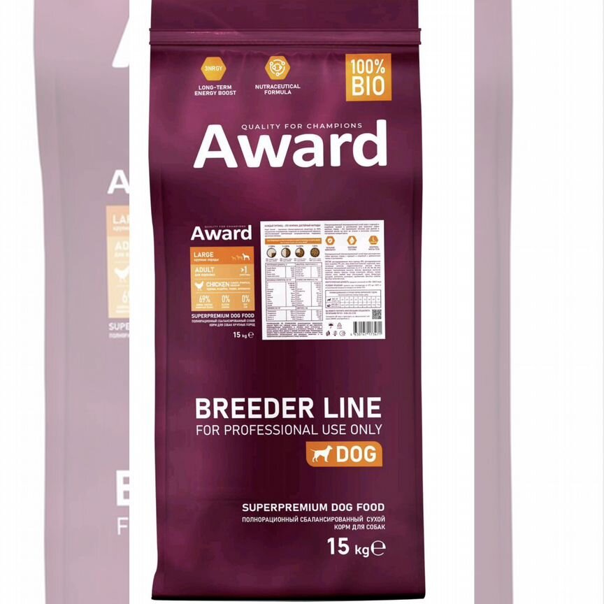 Корм для собак крупных пород