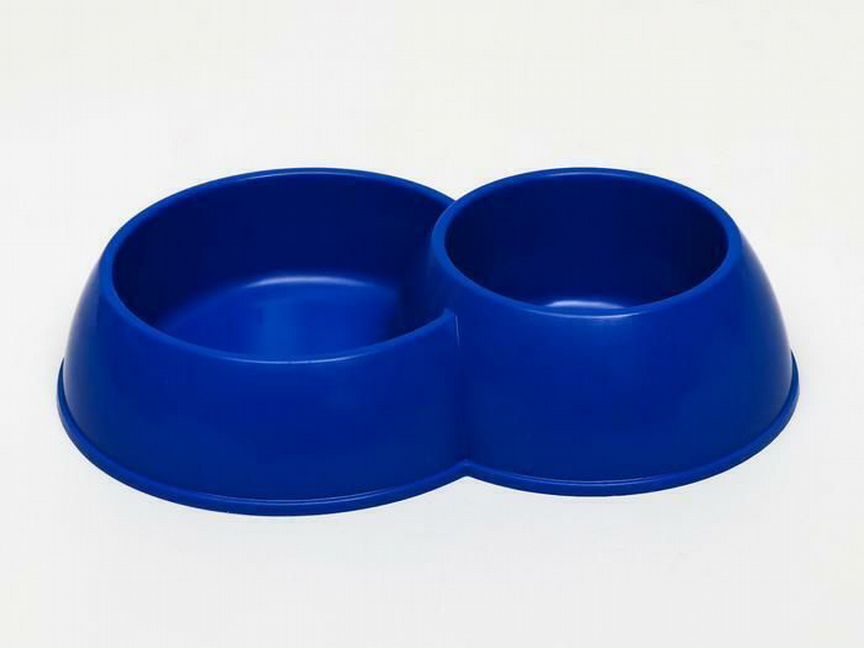 Миска двойная пластиковая 630 и 430 мл - 1038500