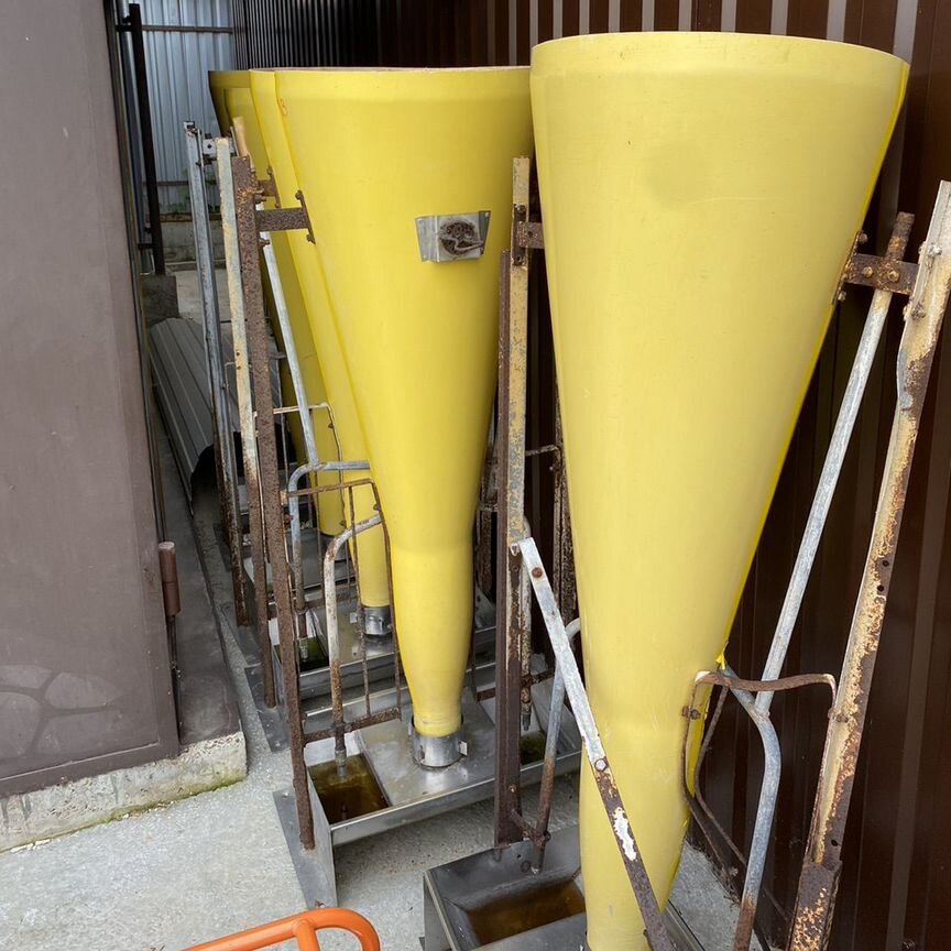 Автоматические бункерные кормушки для свиней