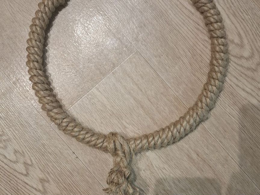 Джутовое кольцо для попугая