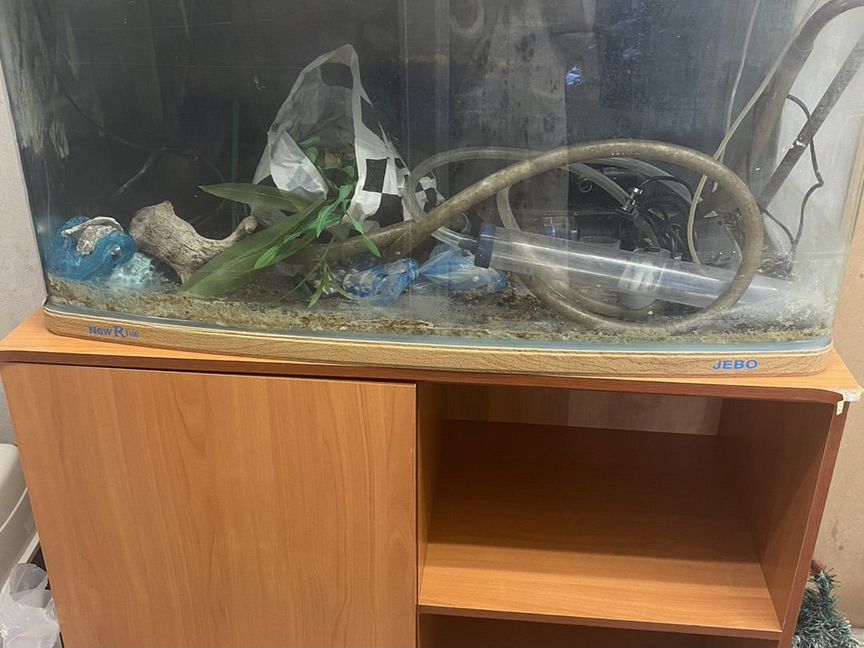 Аквариум jebo 208 литров с тумбой