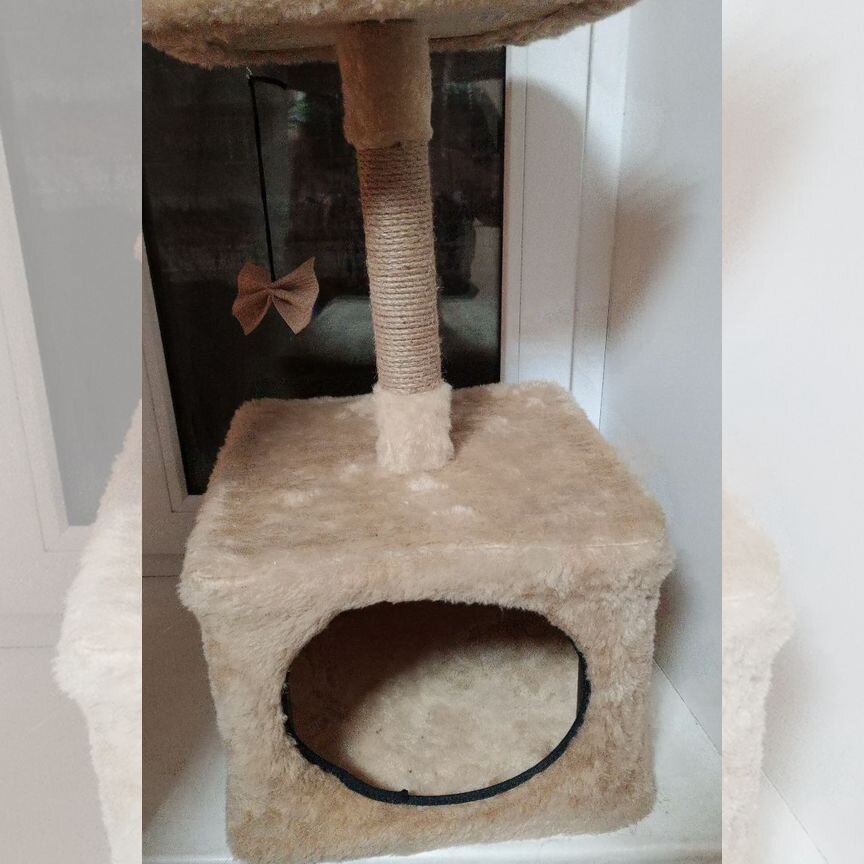 Когтеточка домик для кошки новая