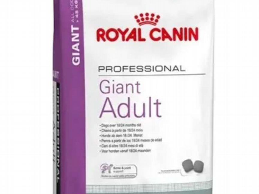 Корм Royal Canin giant adult 20 кг, junior 17 кг