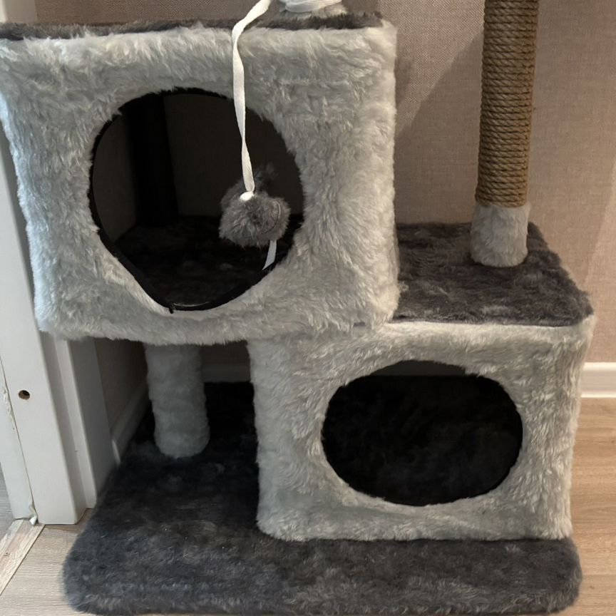 Когтеточка домик для кошкис домиком бу