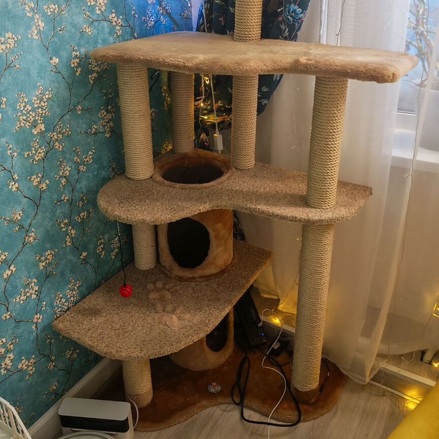 Когтеточка домик для кошки бу