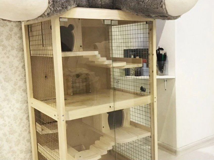 Клетки витрины для шиншилл дегу грызунов