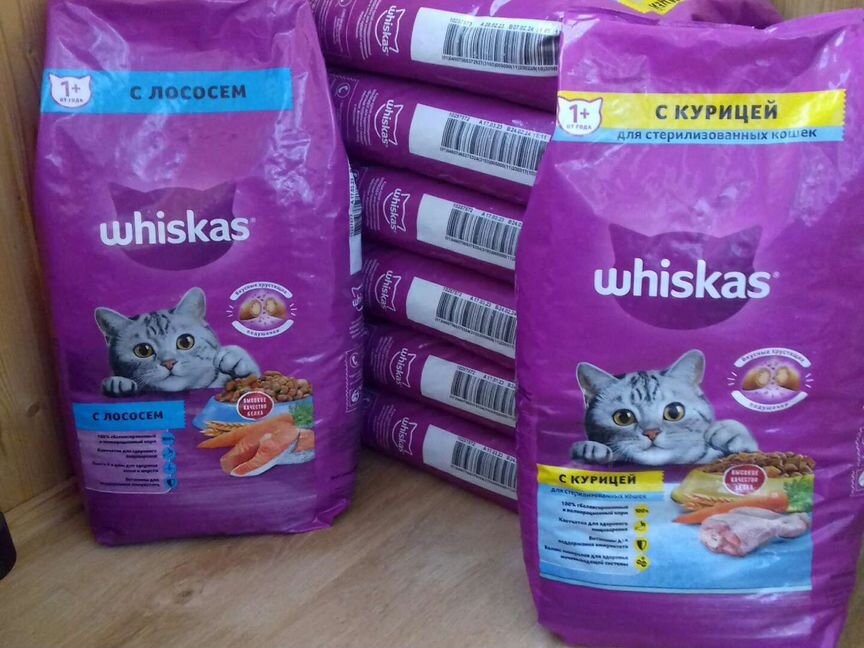 Корм для кошек whiskas 5кг