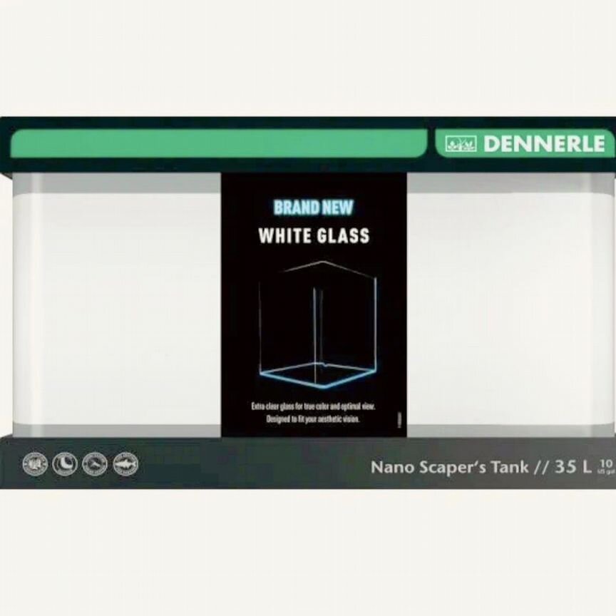 Аквариум Dennerle Nano Tank White Glass 35 литров