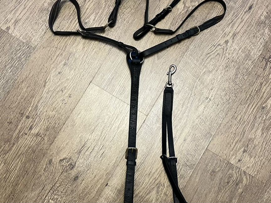 Подперсье с мартингалом кожаное full