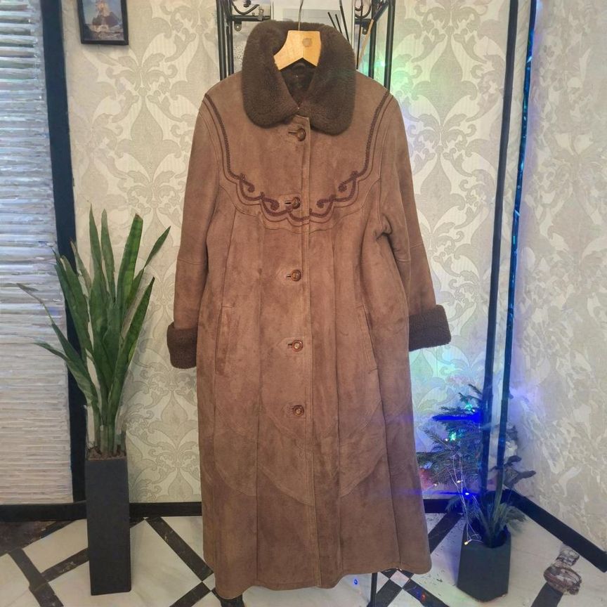 Дубленка натуральная женская длинная