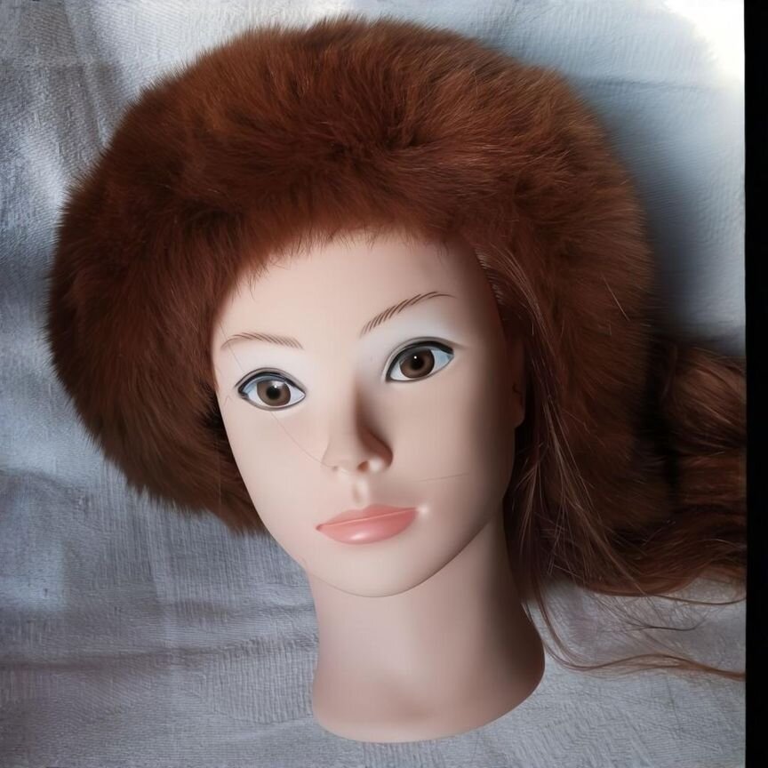 Меховой ободок из песца натурального 60х5 см