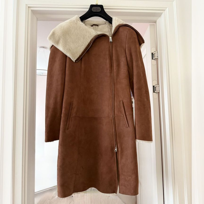 Дубленка натуральная женская 44 размер