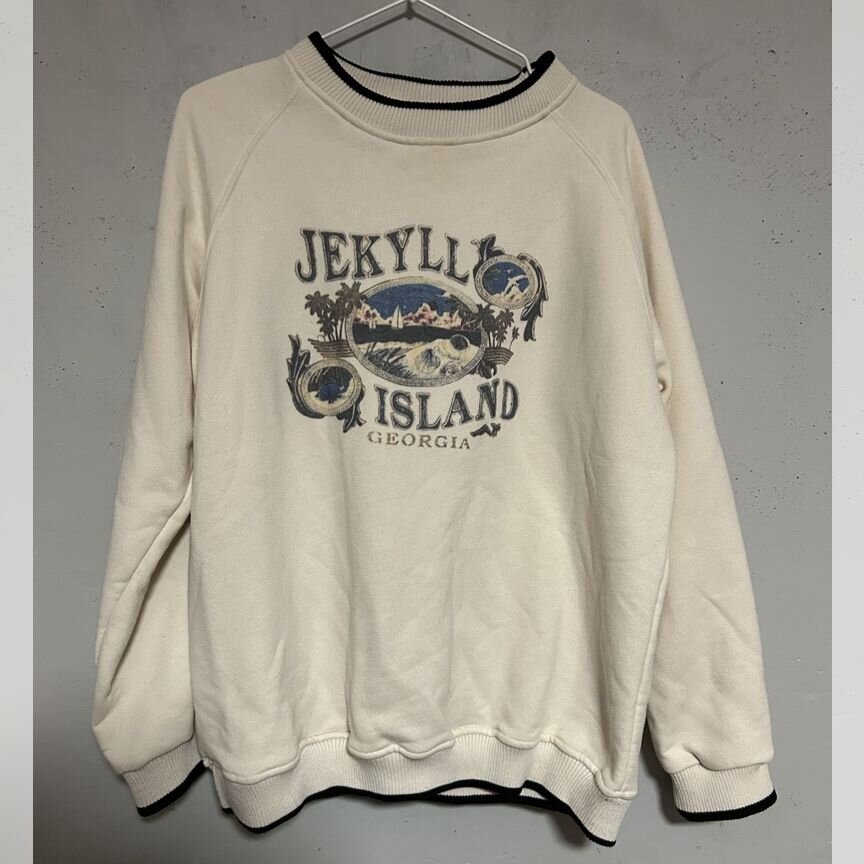 Свитшот белый винтаж М