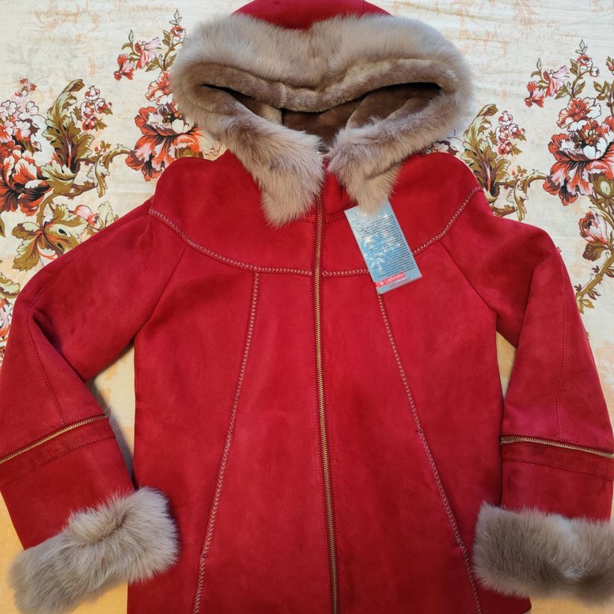 Дубленка натуральная женская 44 размер