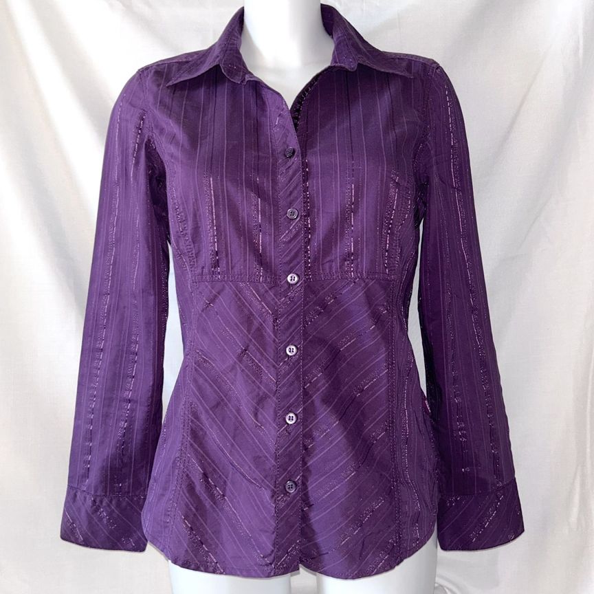 Винтажная приталенная блузка y2k