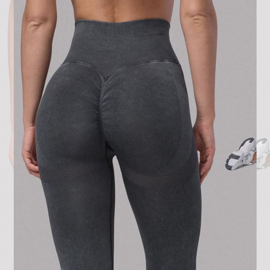 Лосины пушап XS варенка серые