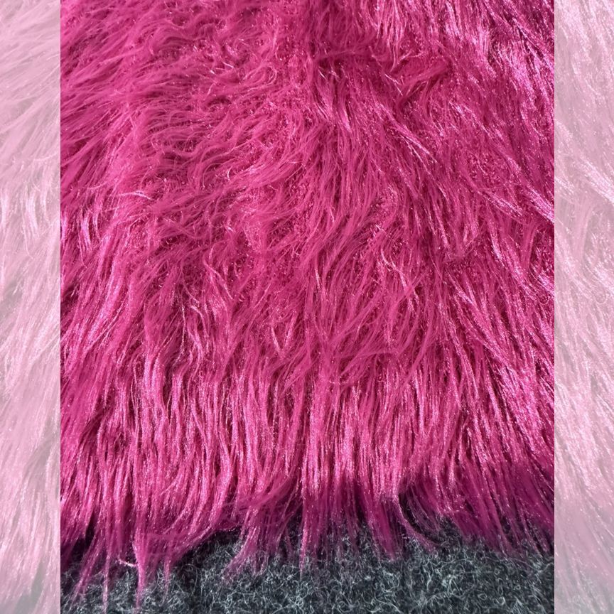 Женский джемпер пушистый фуксия comme 44 46