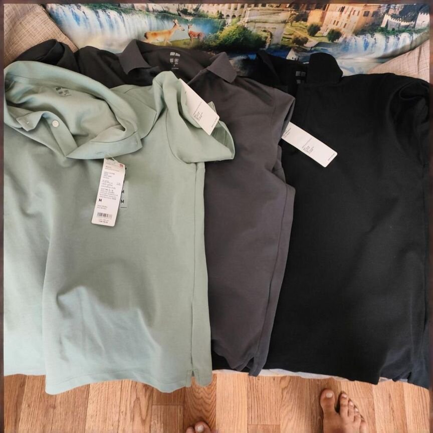 Поло uniqlo мужское