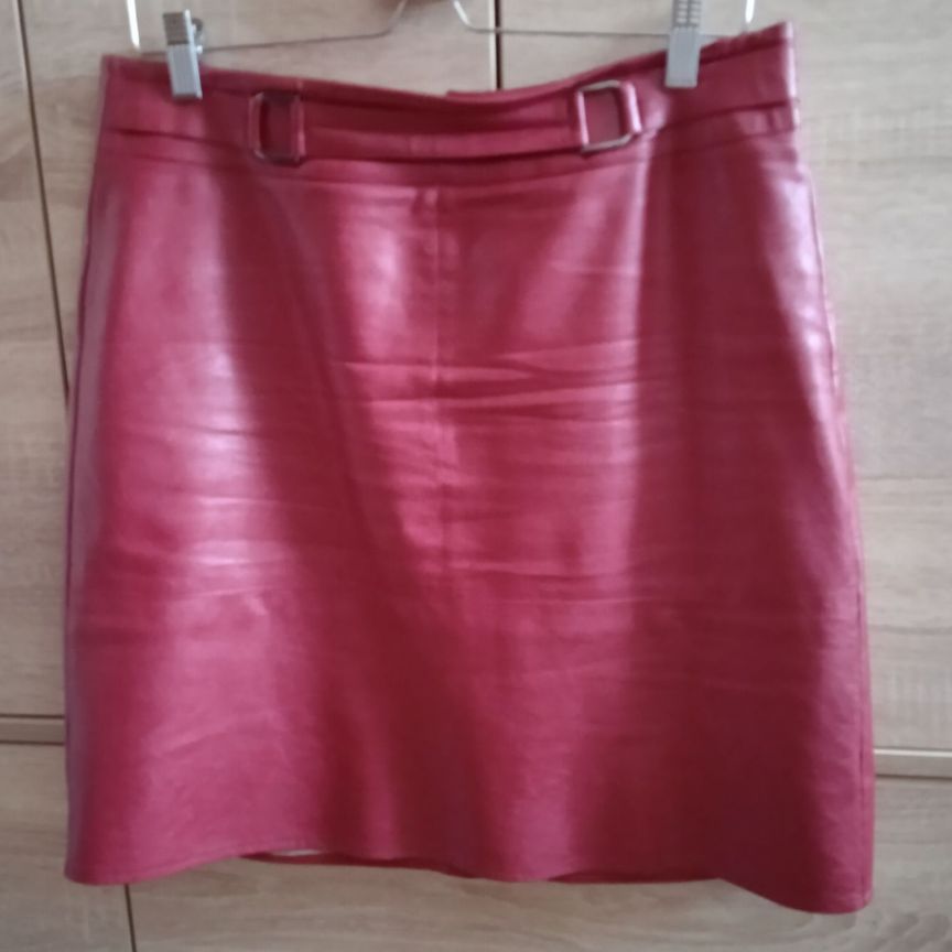 Юбка женская экокожа р.48